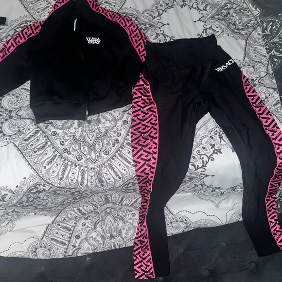 Versace | Other | Versace Black And White Tracksuit | Poshmark
